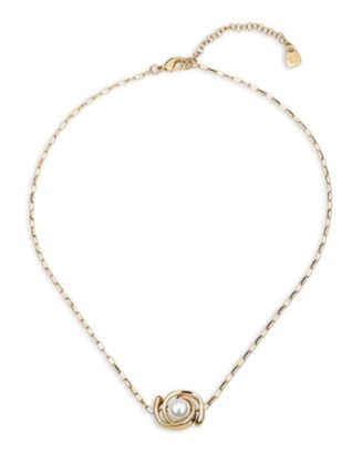 Uno de 50 Full Moon Mother Of Pearl Pendant Necklace in 18K Gold Plated ...