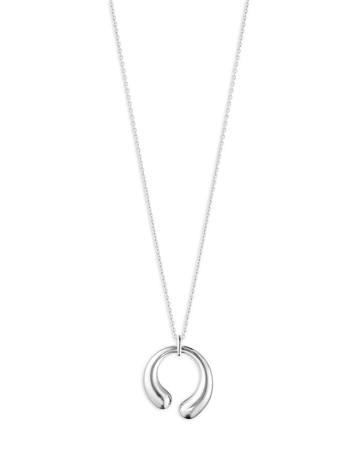 Georg Jensen Sterling Silver Mercy Small Pendant Necklace, 23.6 ...