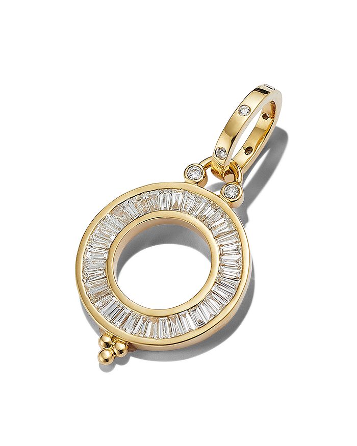 Temple St. Clair 18K Yellow Gold Diamond Wheel Pendant - 150th ...