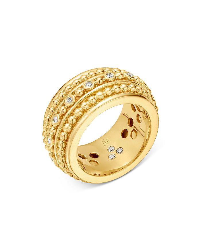 Temple St. Clair 18K Yellow Gold Classic Diamond Sassini Band ...