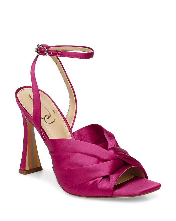 Sam Edelman Women's Lavendar Twist Ankle Strap High Heel Sandals ... Sam Edelman Women's Lavendar Twist Ankle Strap High Heel Sandals ...