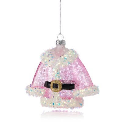 Bloomingdale's Glass Pink Santa Coat Ornament - 100% Exclusive ...
