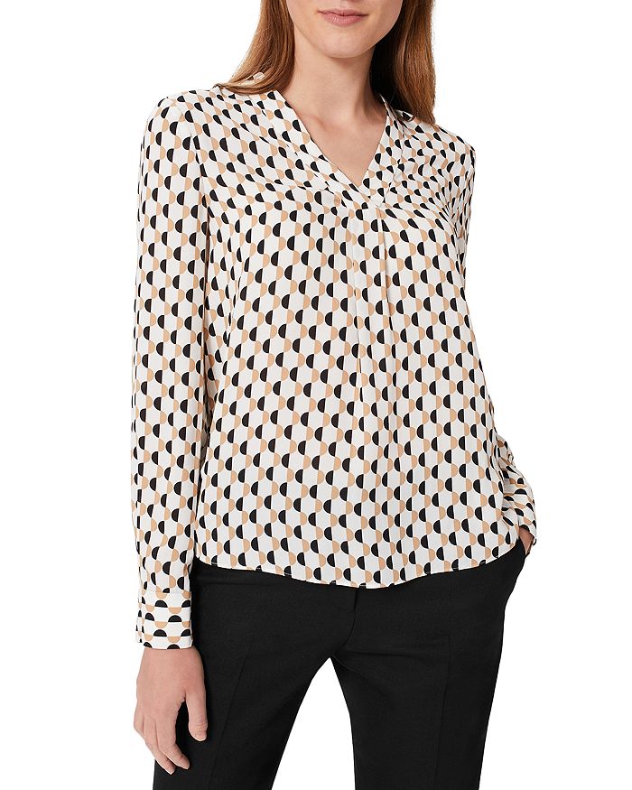 HOBBS LONDON Emery Printed Blouse | Bloomingdale's