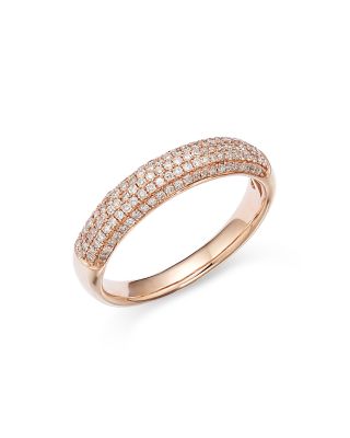 Bloomingdale's Diamond Pavé Stack Band in 14K Rose Gold, 0.40 ct. t.w. - 100% Exclusive ...