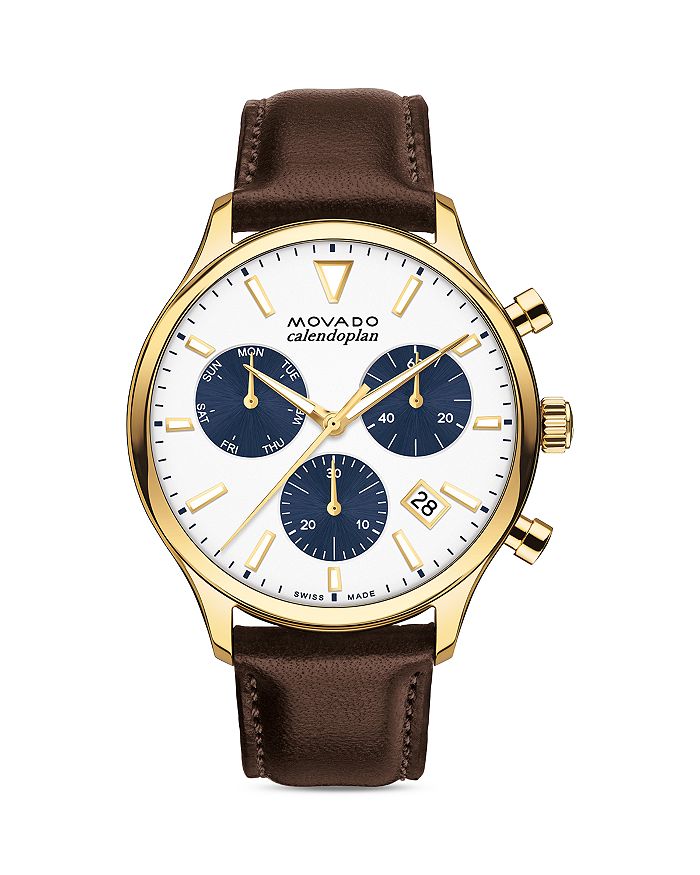 Movado Heritage Series Calendoplan Chronograph, 43mm | Bloomingdale's