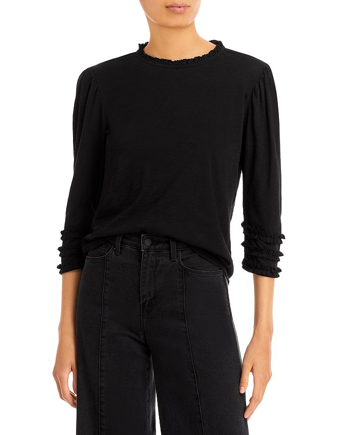 Goldie Ruffle Trim Tee | Bloomingdale's