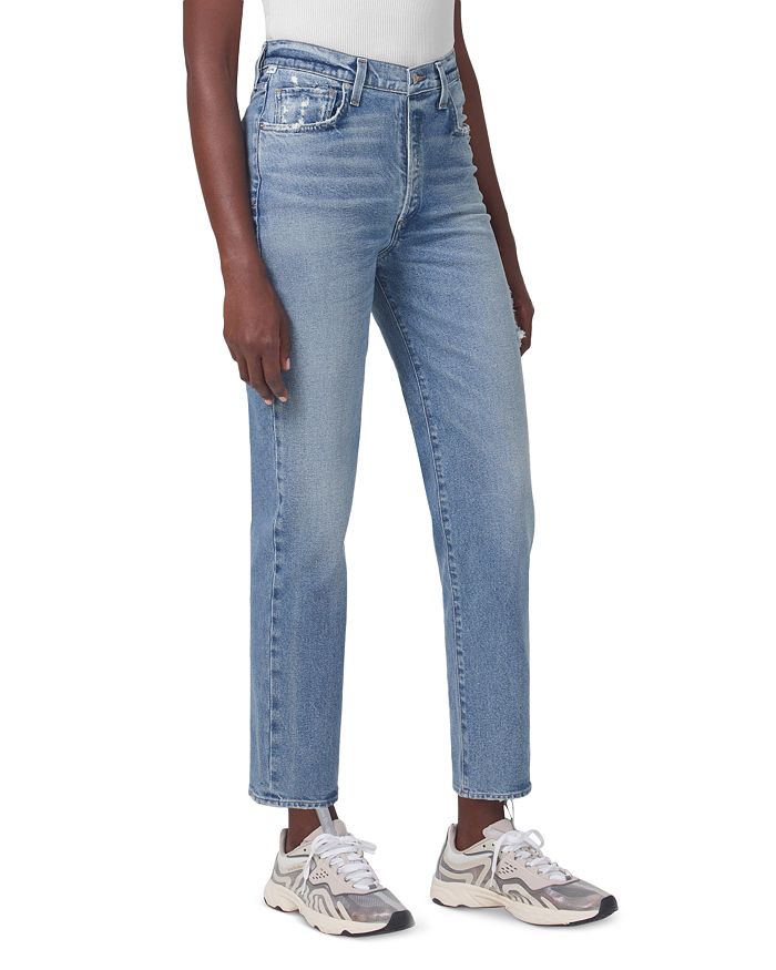 Citizens of Humanity Dylan High Rise Cropped Straight Jeans in Blythe ...