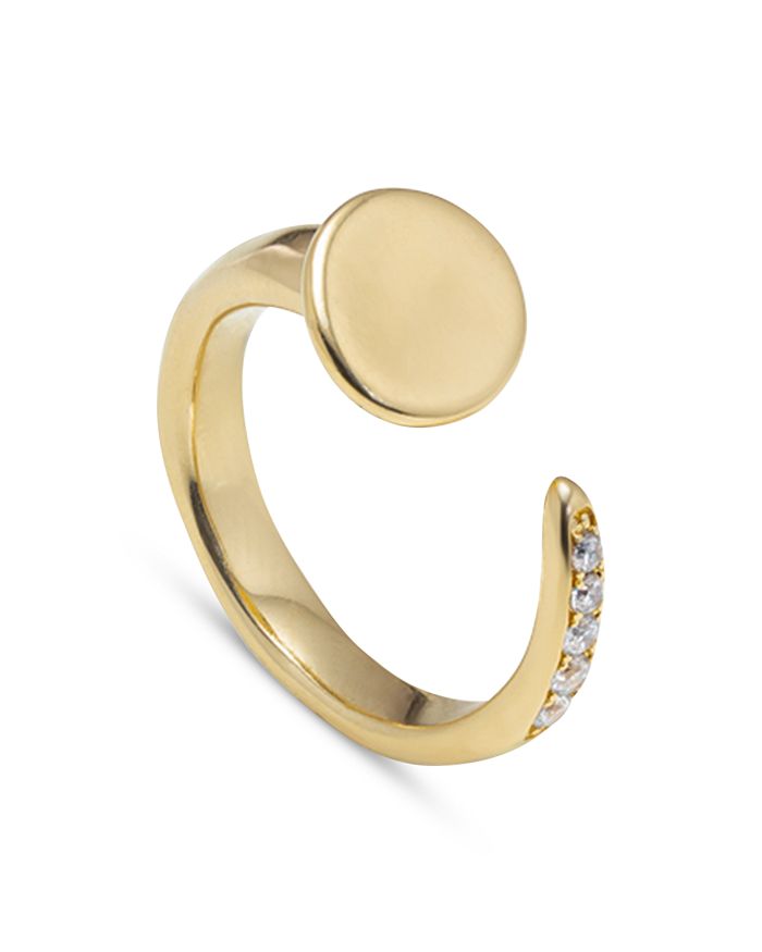 Uno de 50 Heritage Gemstone Sculptural Open Ring in 18K Gold Plated ...