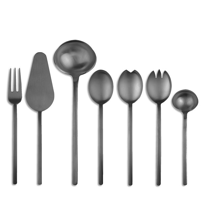 Mepra Due Ice Oro Nero Champagne 7 Piece Setting | Bloomingdale's