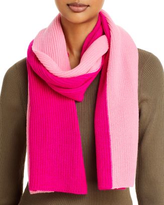 AQUA Color Block Scarf - 100% Exclusive | Bloomingdale's