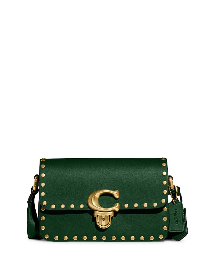 COACH Studio 19 Rivet Leather Shoulder Bag | Bloomingdale's