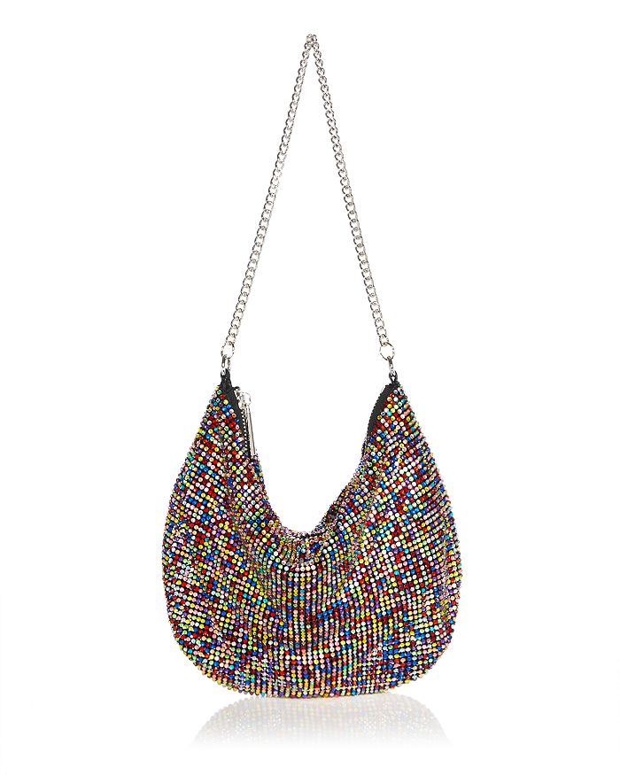 AQUA Crystal Mesh Shoulder Bag - 100% Exclusive | Bloomingdale's