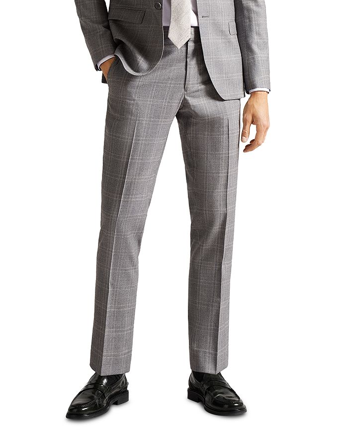 Ted Baker Grey Check Slim Fit Suit Trouser | Bloomingdale's