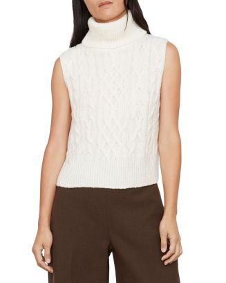Vince Twisted Cable Knit Top | Bloomingdale's