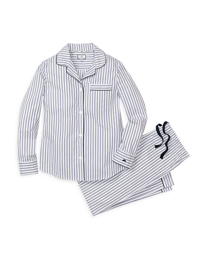 Petite Plume French Ticking Cotton Pajama Set | Bloomingdale's