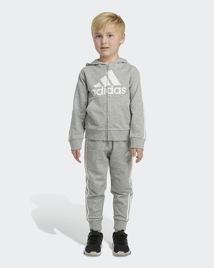 Adidas Boys' 2-Pc. Hooded Jacket & Joggers Set - Little Kid ...