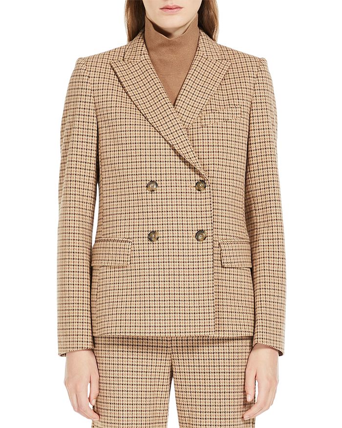 Weekend Max Mara Rodeo Houndstooth Double Breasted Jacket | Bloomingdale's