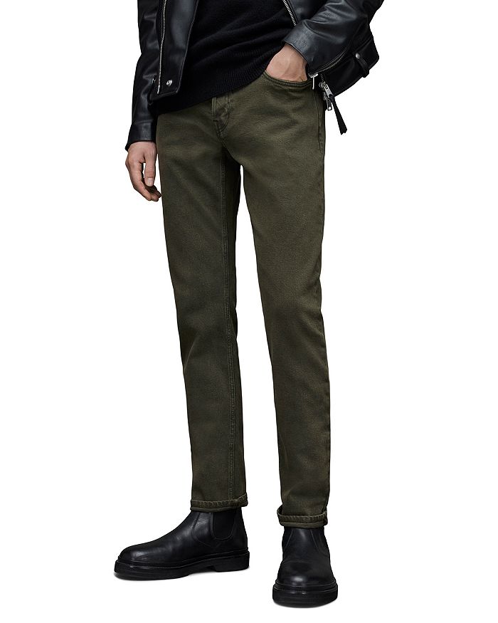 ALLSAINTS Rex Slim Fit Jeans in Aged Khaki | Bloomingdale's
