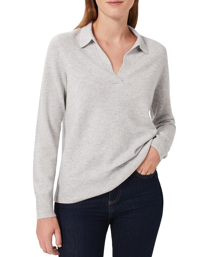 HOBBS LONDON Cashmere Kayla Collared Jumper | Bloomingdale's