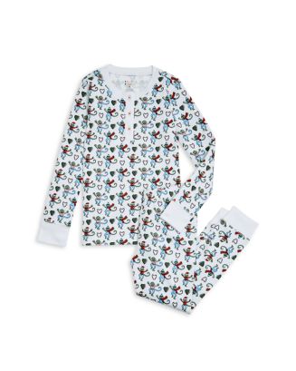 Roller Rabbit Unisex Merry Monkey Pajama Set - Little Kid, Big Kid ...