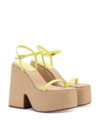 Larroudé Women's Wanda Ankle Strap Platform Sandals | Bloomingdale's