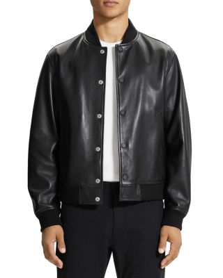 Theory Varsity Leather Bomber Jacket | Smart Closet