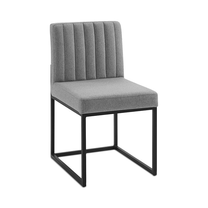 Modway Carriage Channel Tufted Sled Base Upholstered Fabric Dining ...