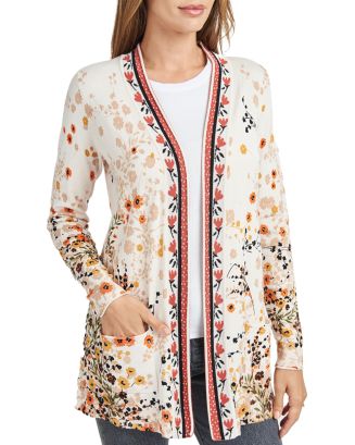 Daniel Rainn Floral Print Open Front Cardigan | Bloomingdale's
