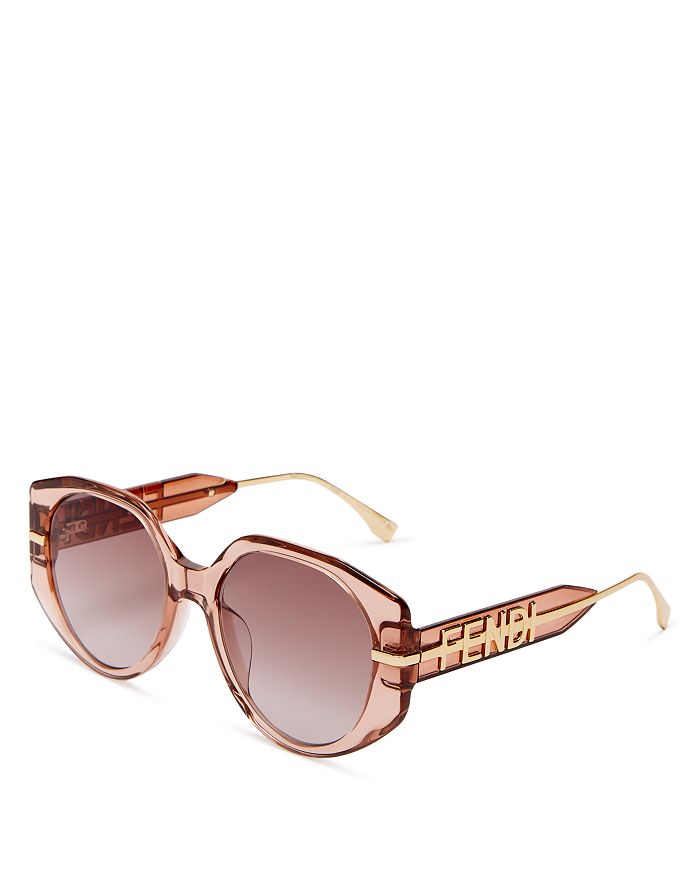 Fendi Fendigraphy Oval Sunglasses, 54mm | Bloomingdale's