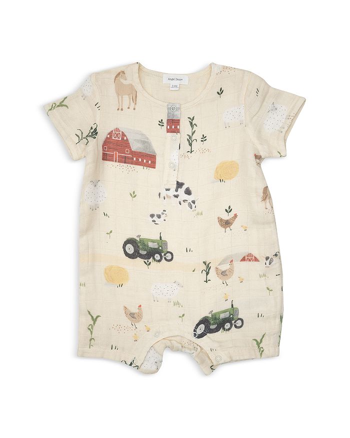 Angel Dear Unisex Red Barn Shortall - Baby | Bloomingdale's
