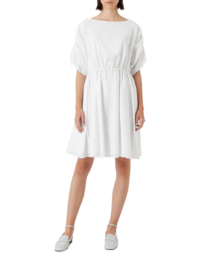 Emporio Armani Cotton Drawstring Dress | Bloomingdale's