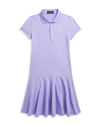 Ralph Lauren Girls' Stretch Mesh Polo Dress - Little Kid, Big Kid ...