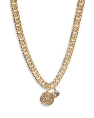 Ted Baker Pearly Chain Flower Coin & Imitation Pearl Pendant Necklace ...