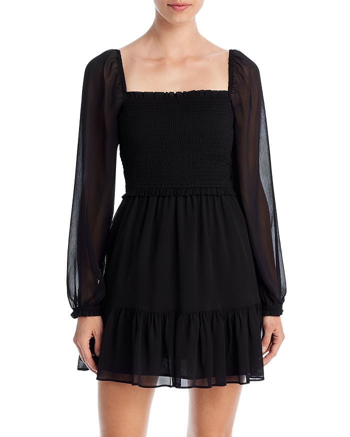 1.STATE Smocked Ruffled Dress | Bloomingdale's