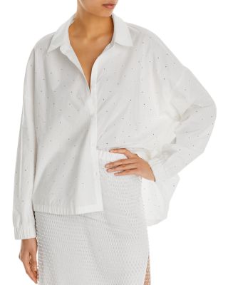 Essentiel Antwerp Daboon Cotton Embellished Shirt | Bloomingdale's