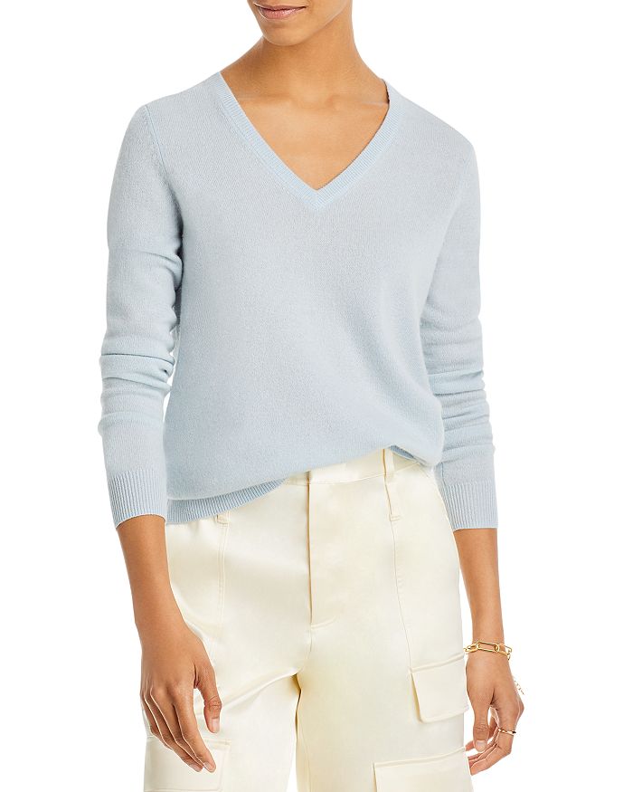 C by Bloomingdale's Cashmere C by Bloomingdale's V-Neck Cashmere Sweater - 100% Exclusive ...