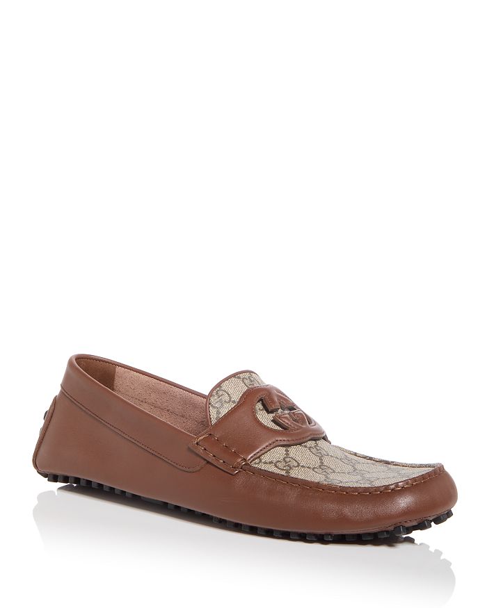 Gucci Men's Interlocking G Moc Toe Drivers | Bloomingdale's