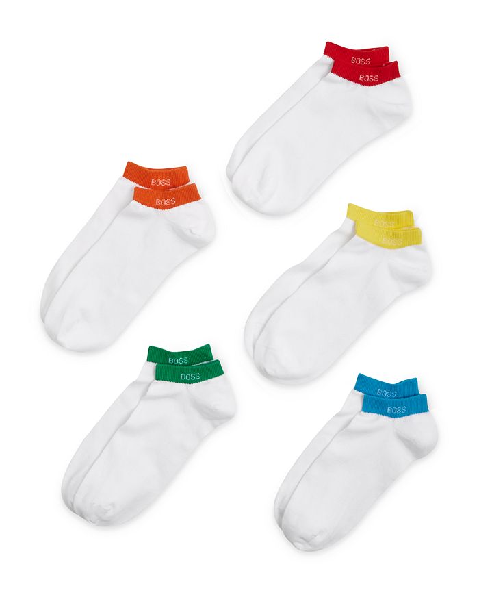 BOSS Rainbow Logo Ankle Socks, Pack of 5 | Bloomingdale's