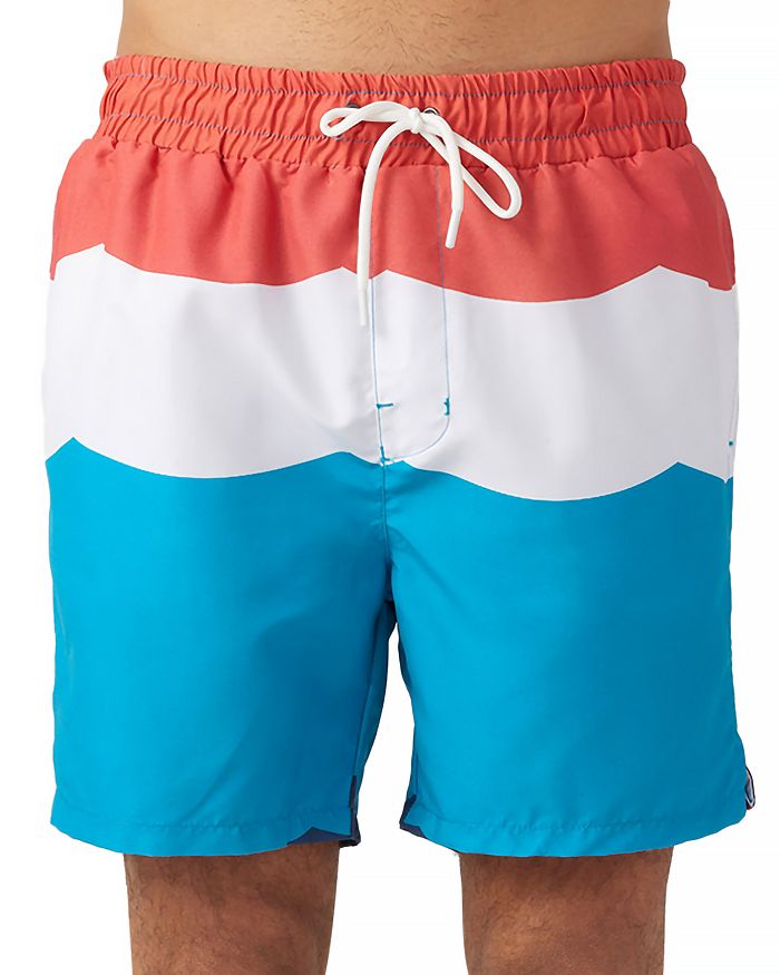 SOL ANGELES SOL Flag Regular Fit Swim Trunks | Bloomingdale's
