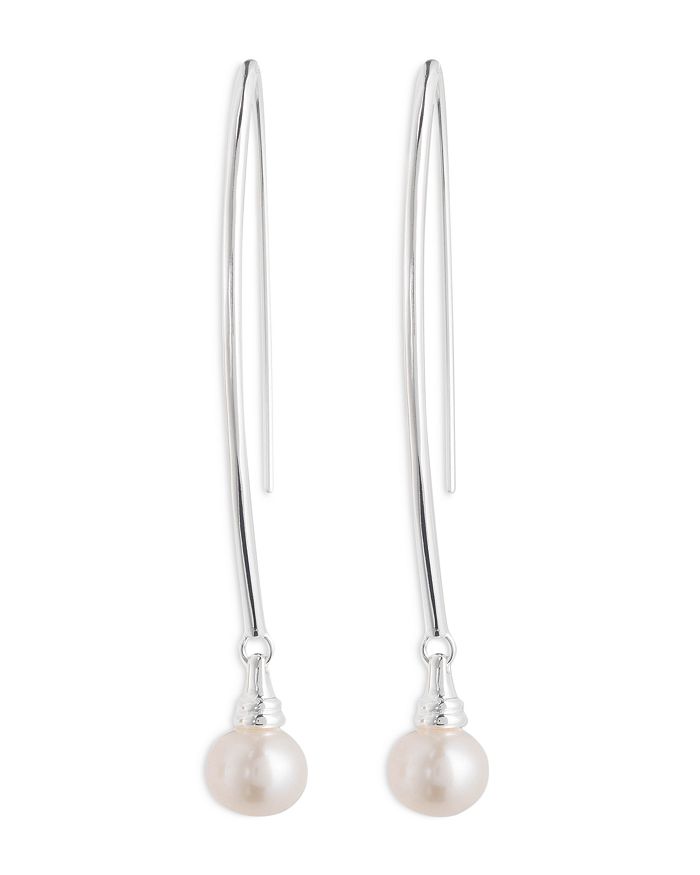 Ralph Lauren Sterling Silver & Cultured Freshwater Pearl Threader ...