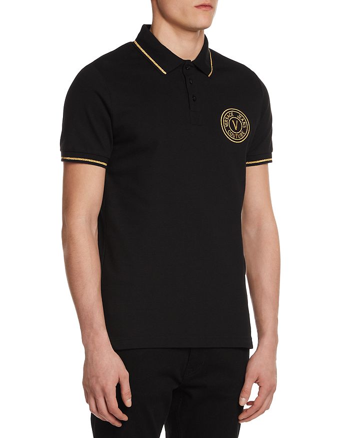 Versace Jeans Couture Cotton Piqué Polo Shirt | Bloomingdale's