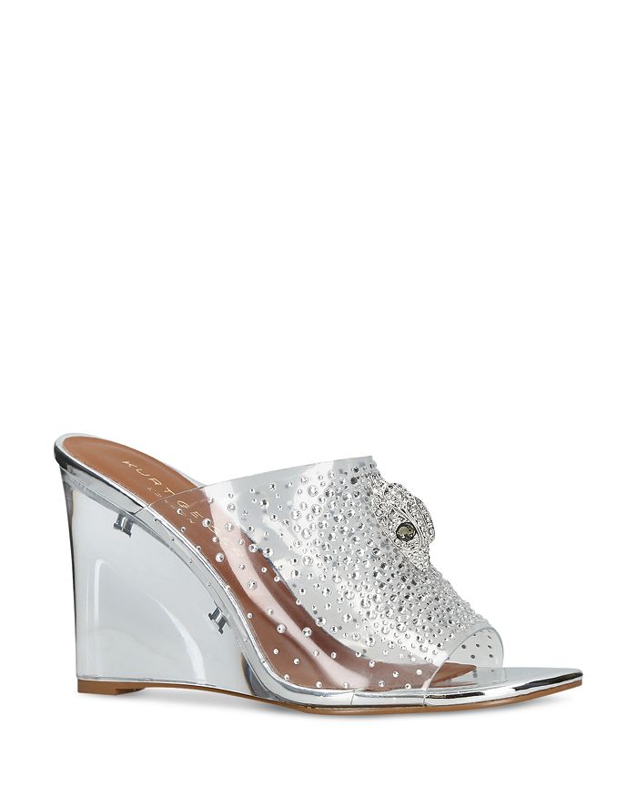 KURT GEIGER LONDON Women's Kensington Embellished Wedge Sandals ...