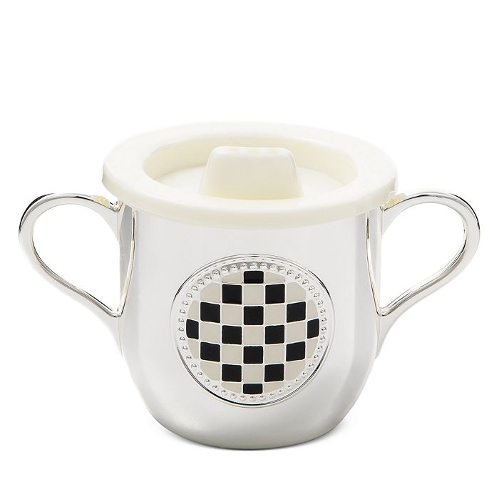 Mackenzie-Childs Silverplated Courtly Check Sippy Cup | Bloomingdale's