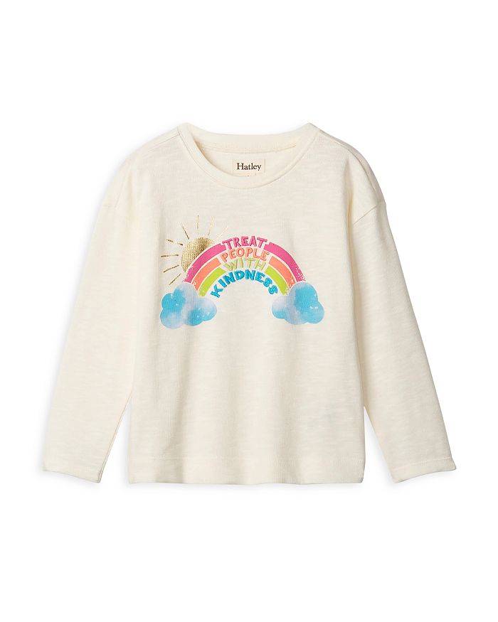 Hatley Girls' Kindness Everyday Long Sleeved Tee - Little Kid, Big Kid ...