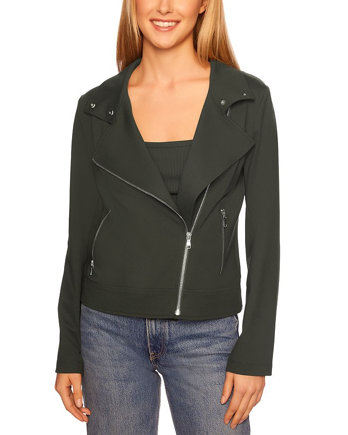 Susana Monaco Knit Moto Jacket | Bloomingdale's