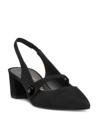 Stuart Weitzman Women's SW 50 Block Heel Slingback Pumps | Bloomingdale's