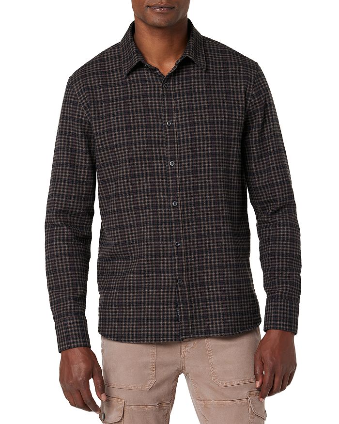 Joe's Jeans Harris Boucle Oakwood Plaid Button Front Shirt | Bloomingdale's