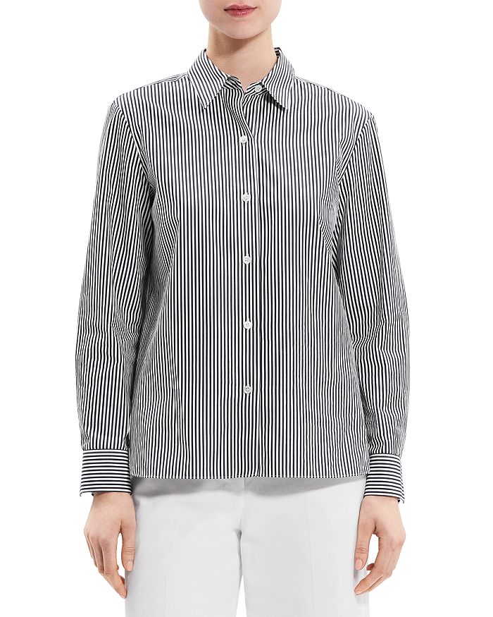 Theory Straight Fit Button Down Shirt | Bloomingdale's