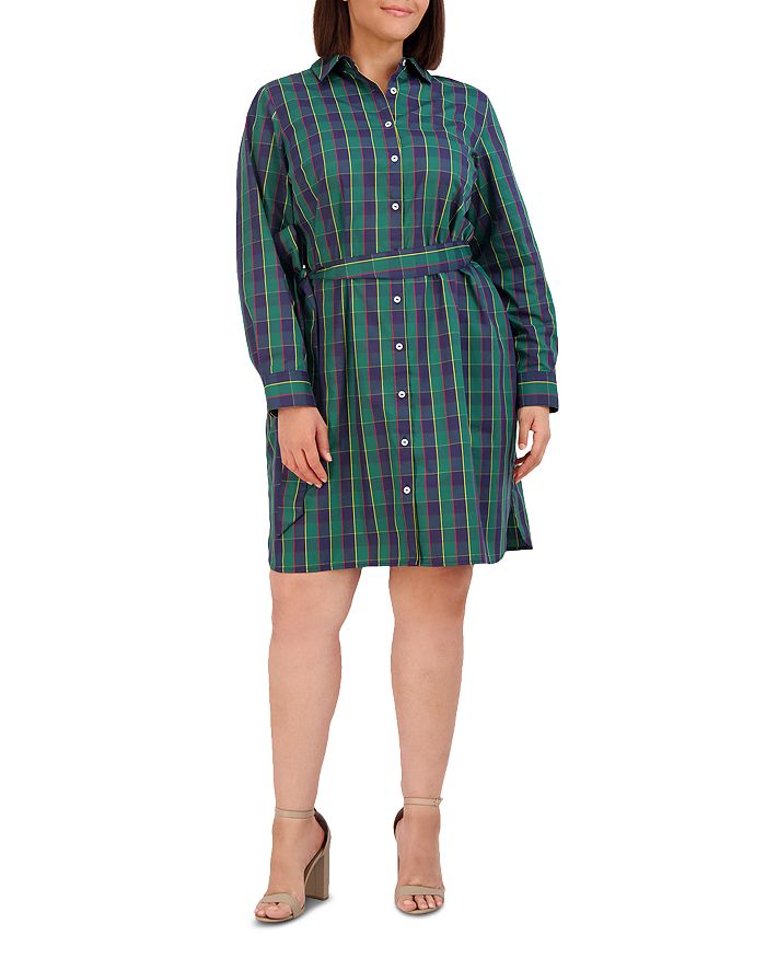 Foxcroft Plus Rocca Shirt Dress | Bloomingdale's