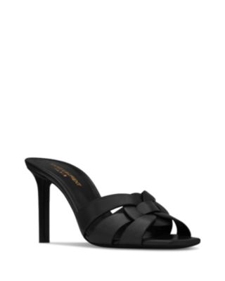 Click here for Saint Laurent Womens Tribute Mules in Smooth Leath... prices
